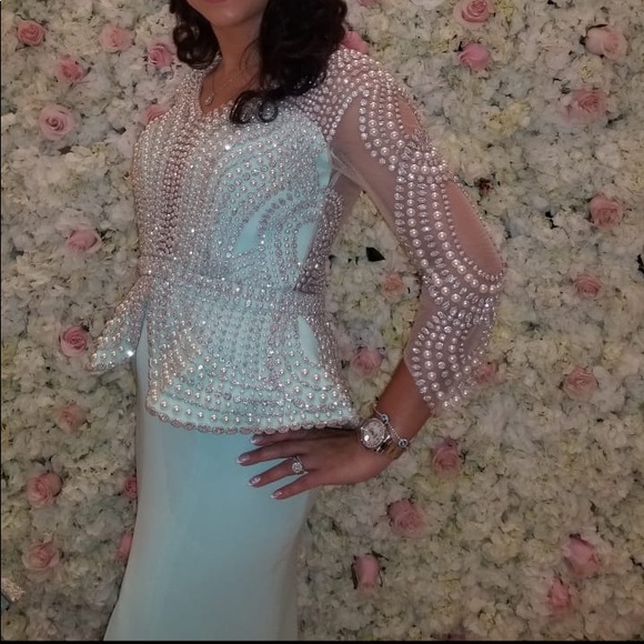 MNM Couture | Dresses | Mnm Couture Pearl Mint Dress Size 8 | Poshmark